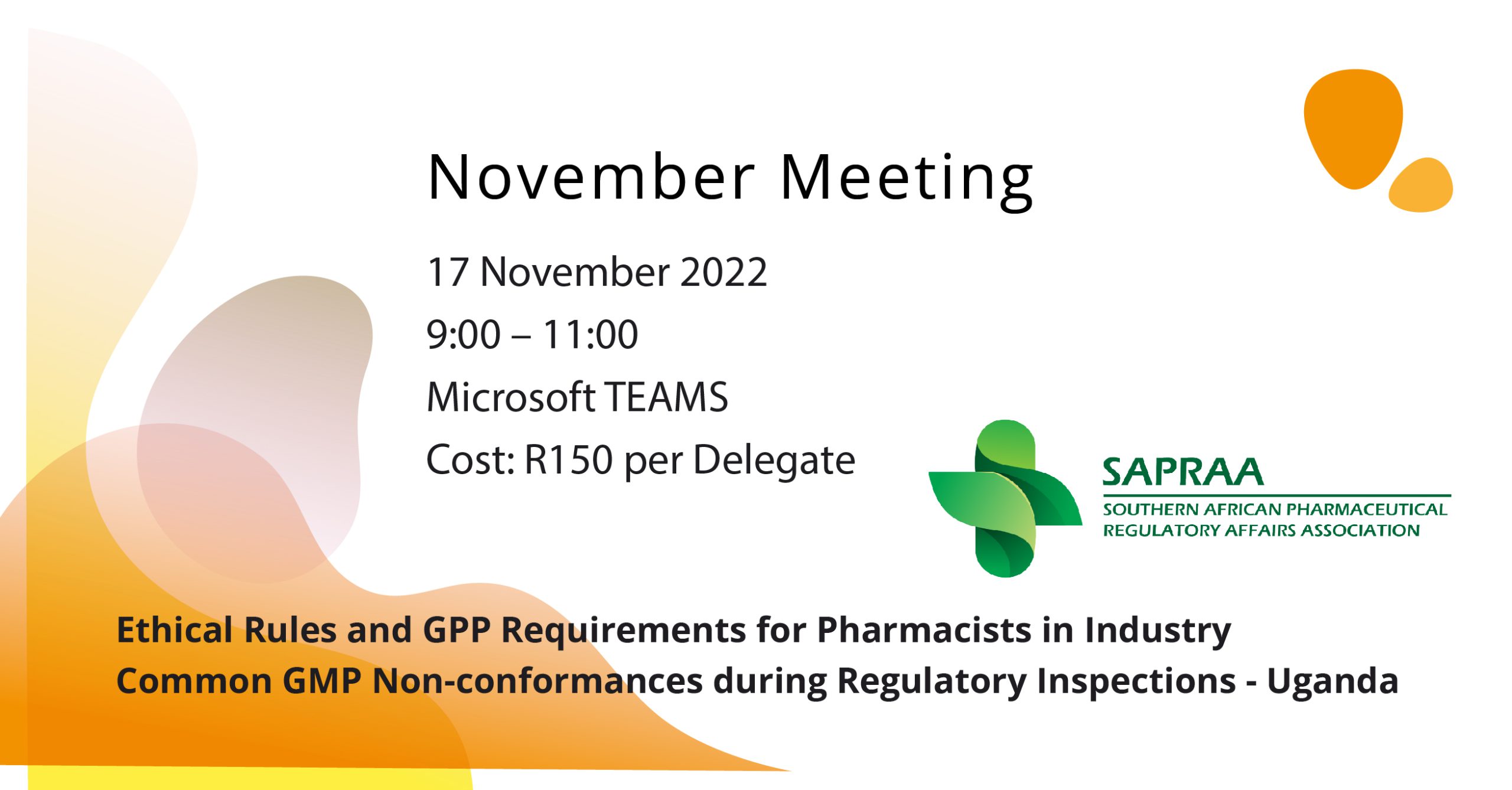 RSVP for Events | SAPRAA